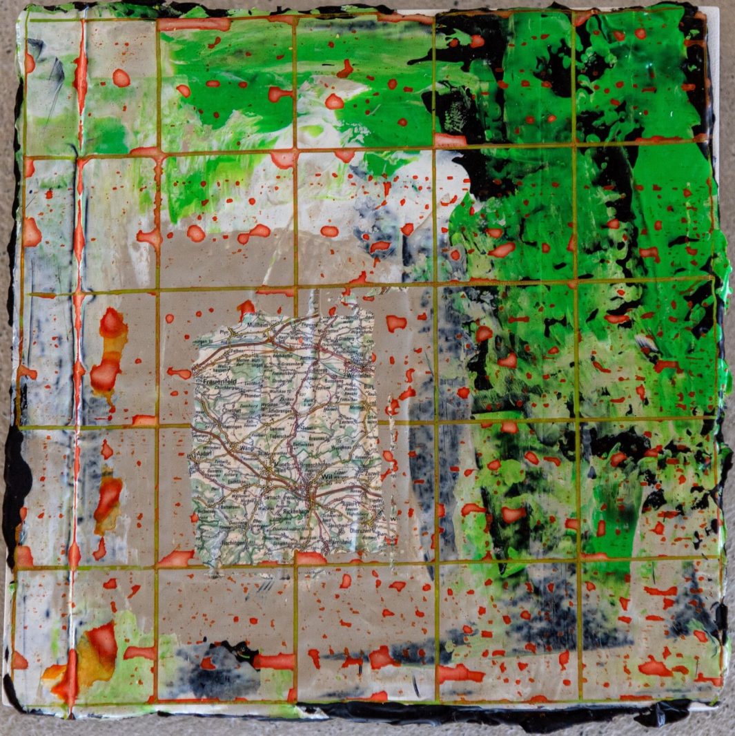 Farbgeschichtet Landkarte 2er Serie - next-ART